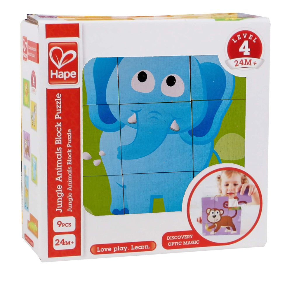 Hape - Puzzles: Jungle Animal Block Puzzle | Ozzie Collectables