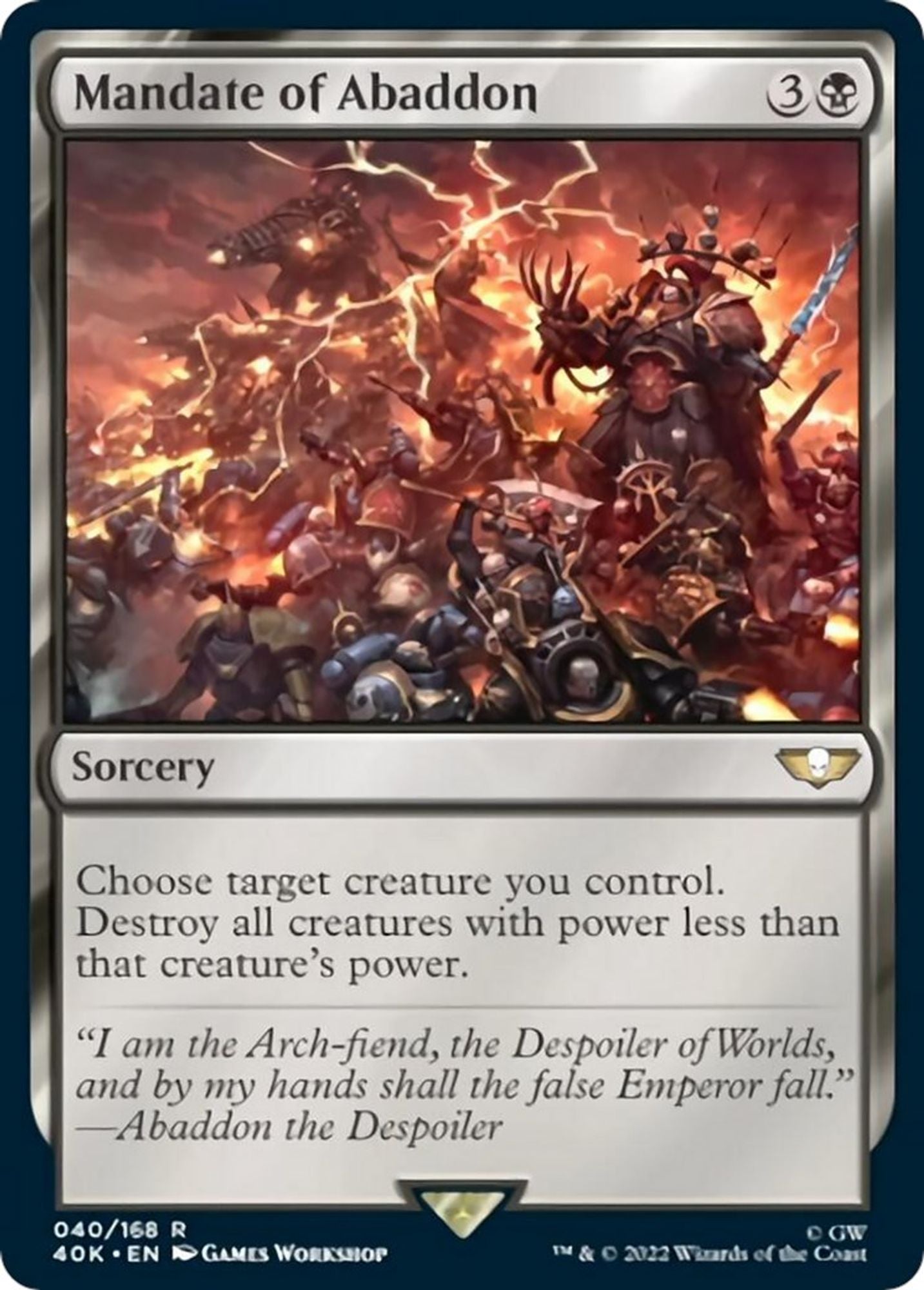 Mandate of Abaddon | Ozzie Collectables