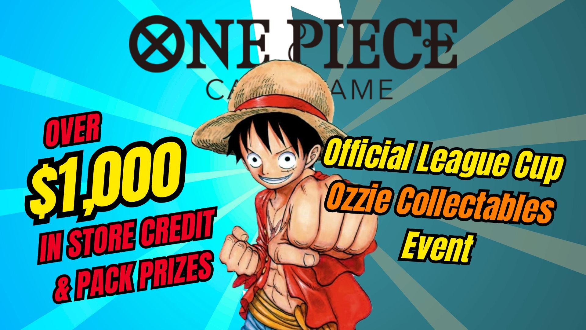 1k One Piece Card Game Event at TGX 2026 Sunday 15th March 11am – Ozzie ...