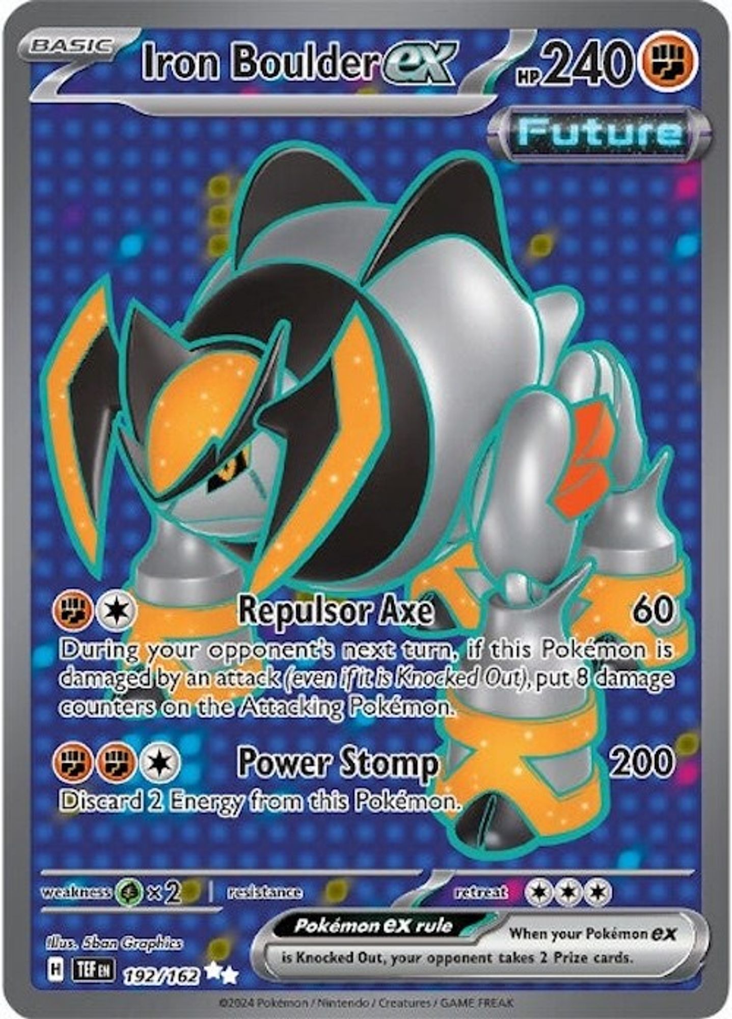 Iron Boulder ex - 192/162 | Ozzie Collectables