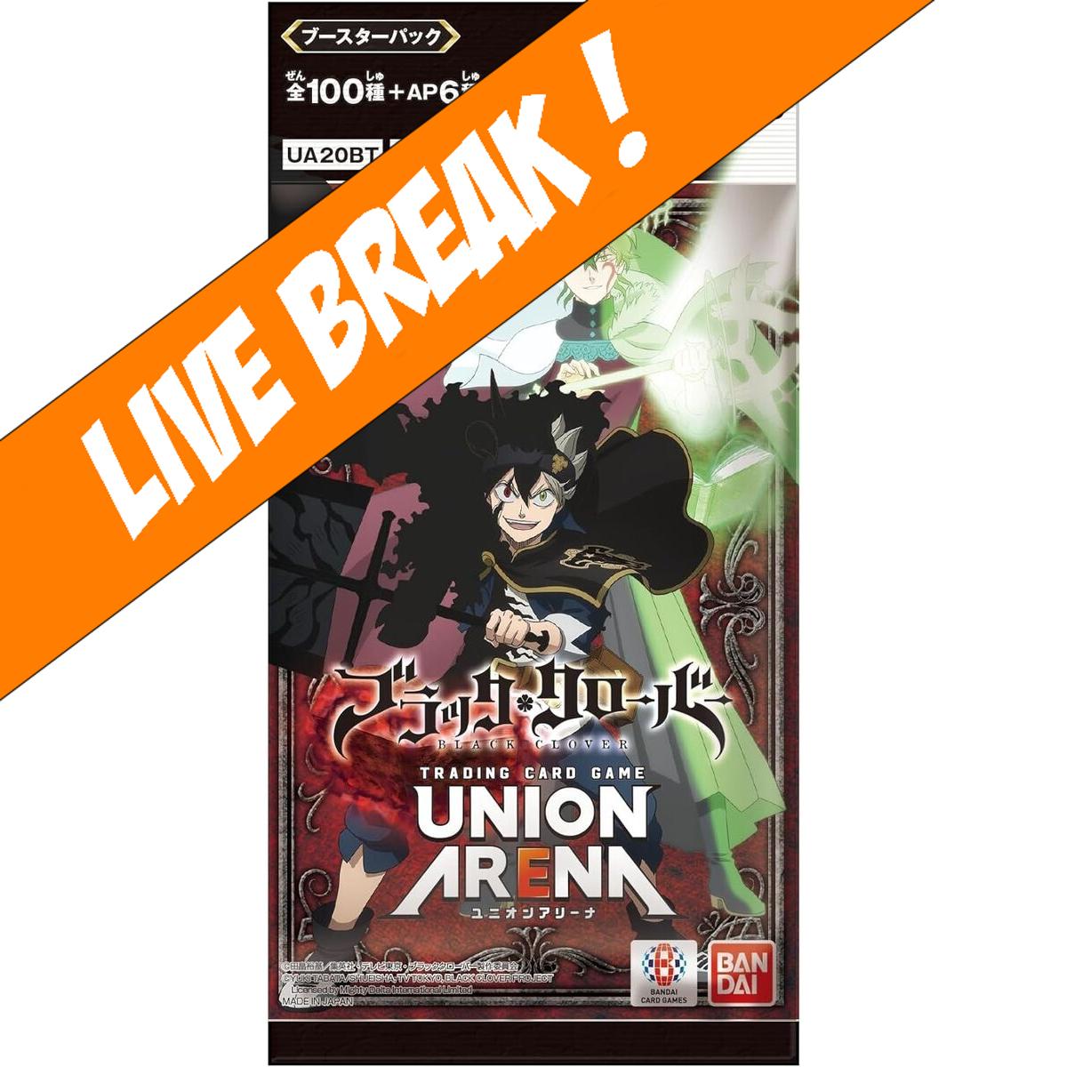 [ Live Break ] Union Arena - Black Clover UA20BT Booster Pack (Japanese) | Ozzie Collectables