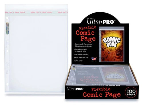Ultra Pro: UP81697 Comic Page 7-1/4" X 10-1/2" with 3-Hole Spine ...