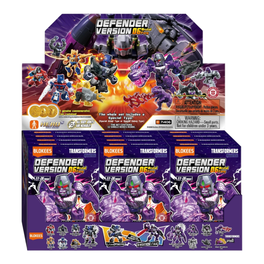 Transformers - Defender Series 6 Brutal Fang Blind Box Assortment ...
