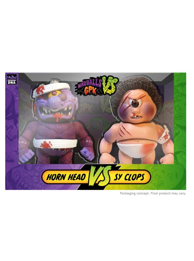 Madballs vs GPK - Sy Clops vs Horn Head Action Figure Set | Ozzie ...
