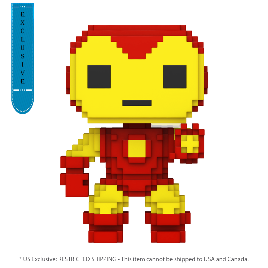 Marvel Comics: 8-Bit - Iron Man 8-Bit US Exclusive Pop! Vinyl | Ozzie ...