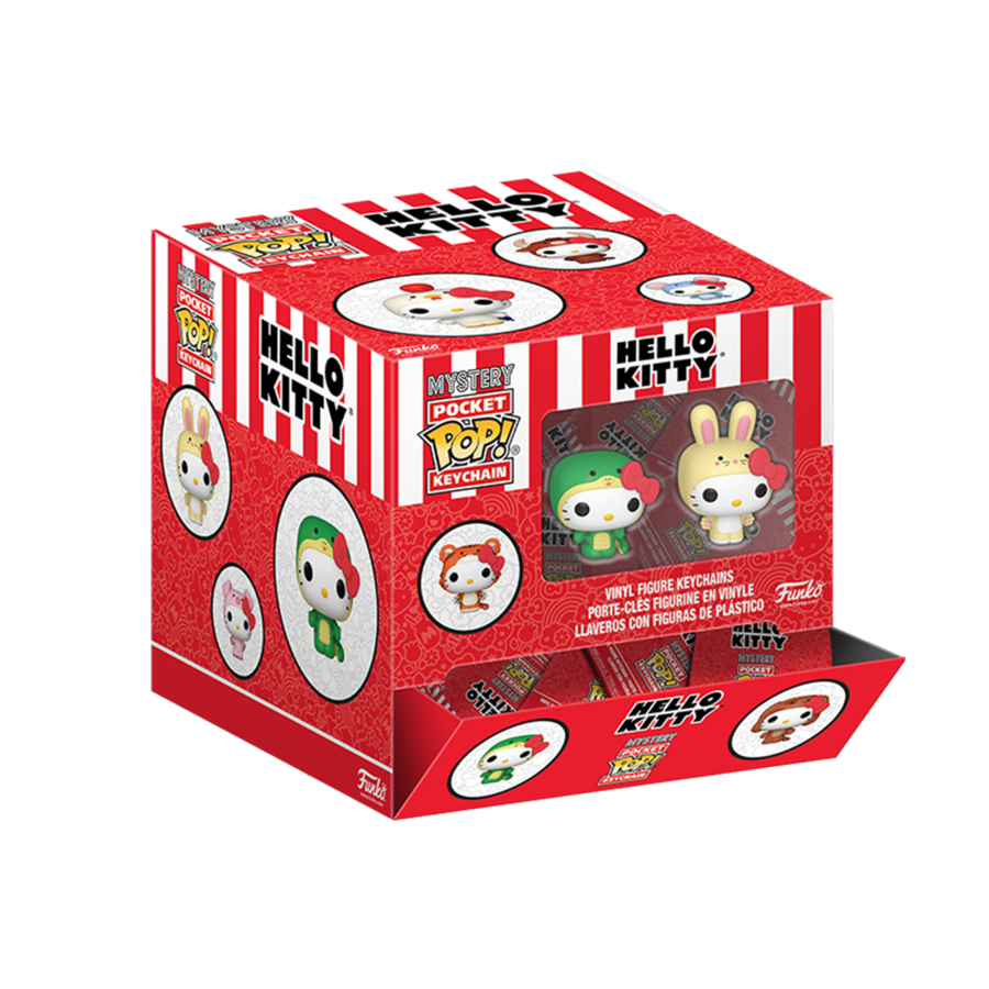 Hello Kitty - Animal Pop! Keychain Assortment (Display of 12) | Ozzie ...