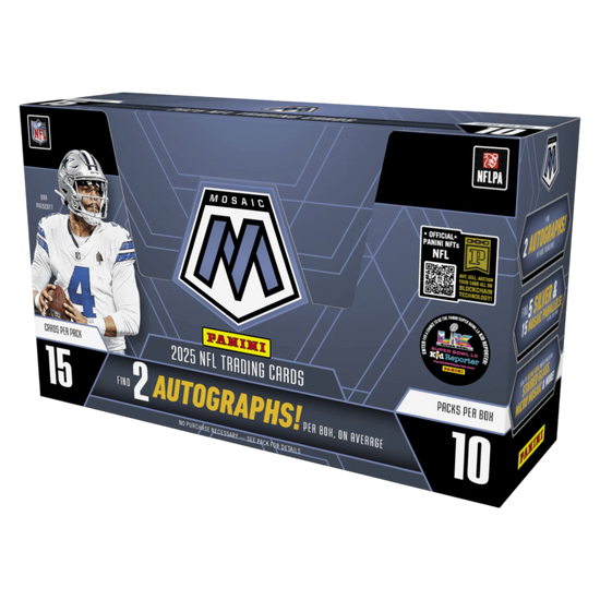 NFL - 2025 Mosaic Football Hobby Trading Cards (Display of 10) | Ozzie ...