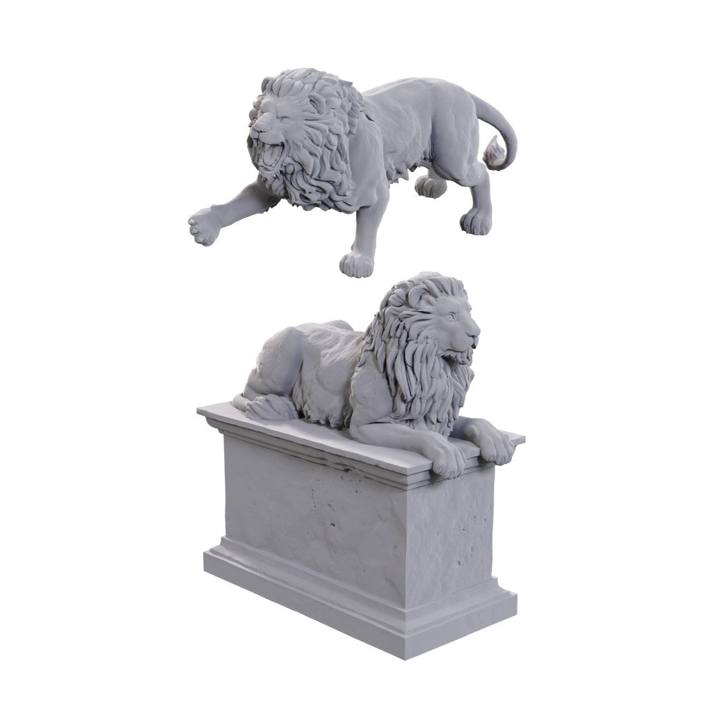 WizKids Deep Cuts: Stone Lion/Animated Stone Lion | Ozzie Collectables