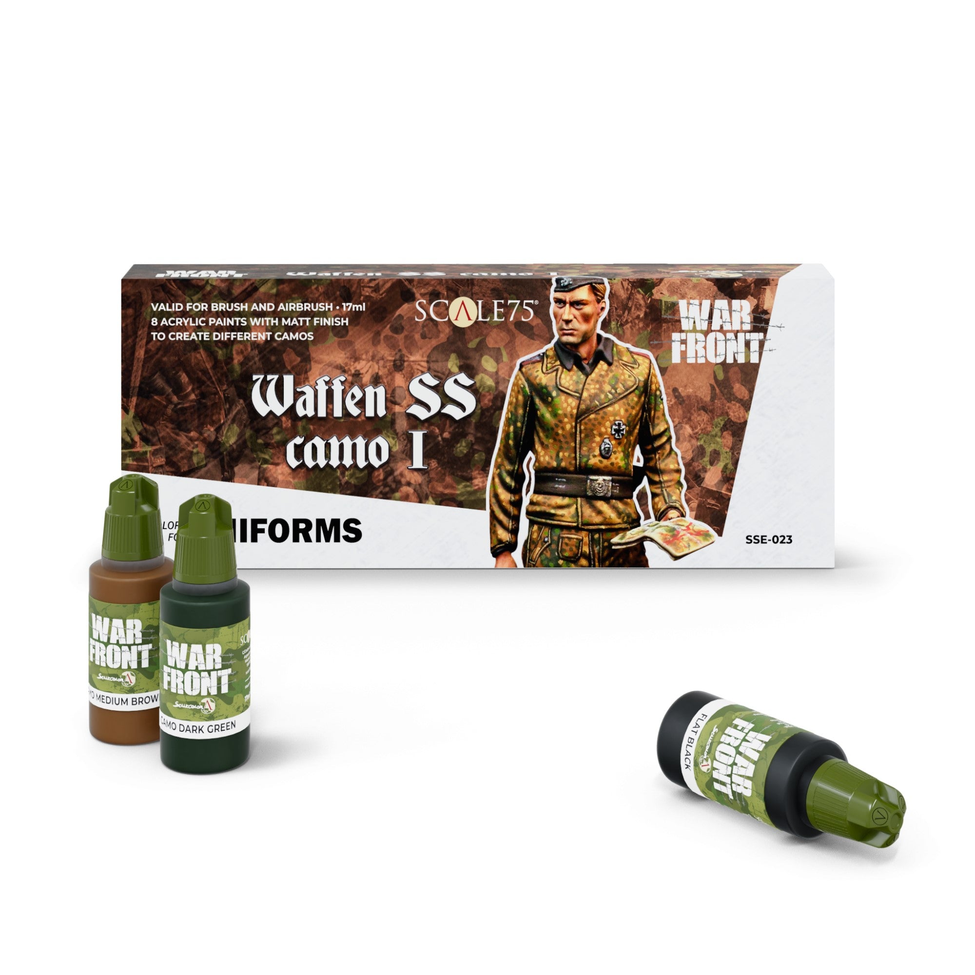 Scale 75 - Warfront - Waffen Ss Camo I Paint Set | SSE-023 | Ozzie ...