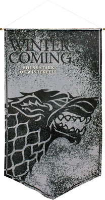 A Game of Thrones - Stark of Winterfell Satin Banner | IKO1283 | Ozzie ...
